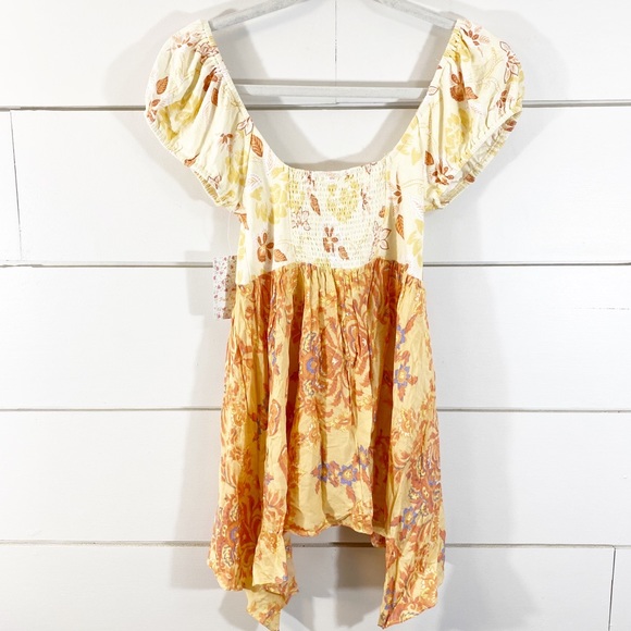 Free People | Tops | Nwt Free People Tea Combo La Bamba Babydoll Top Xs ...